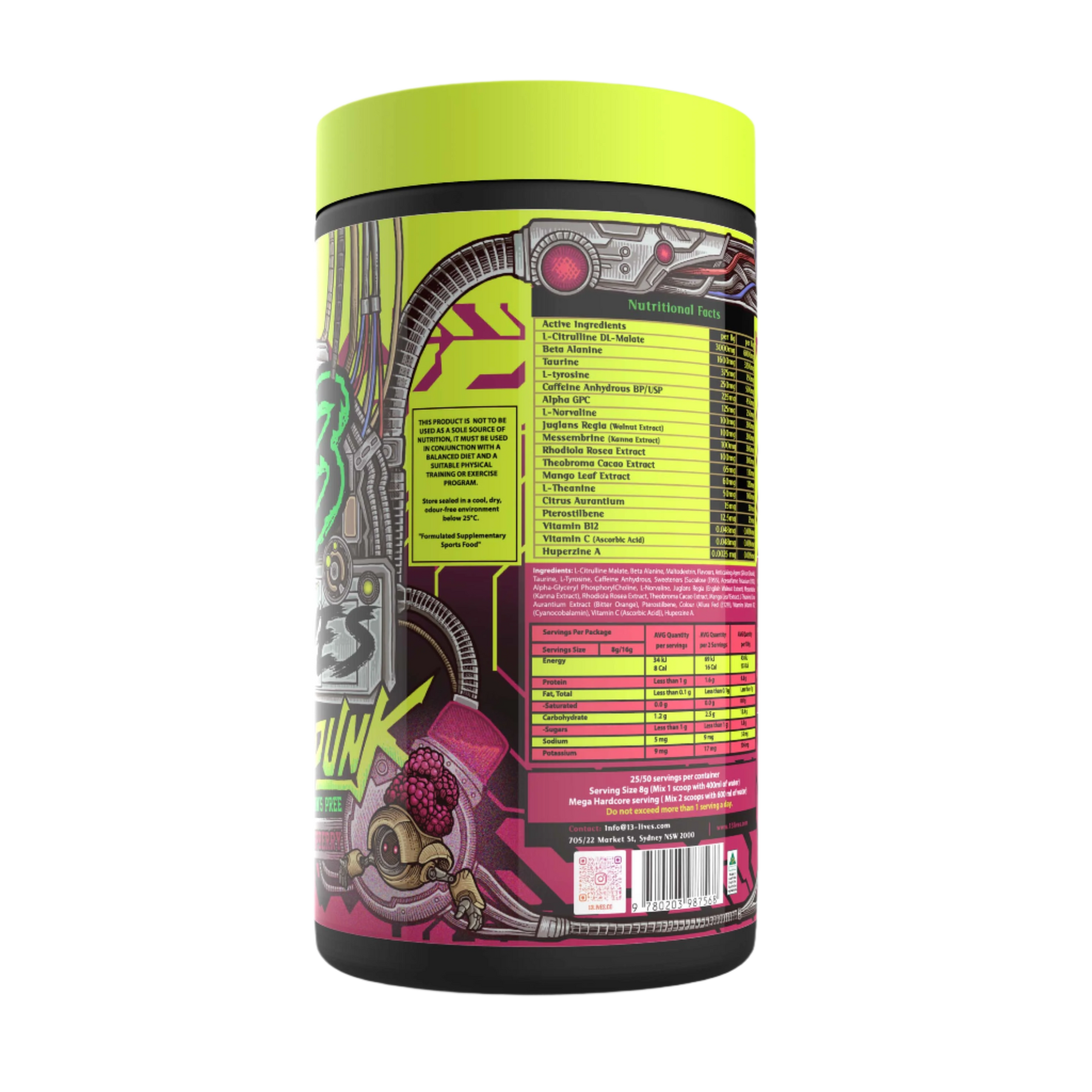 Cyberpunk Tomorrows PREE - Pre Workout